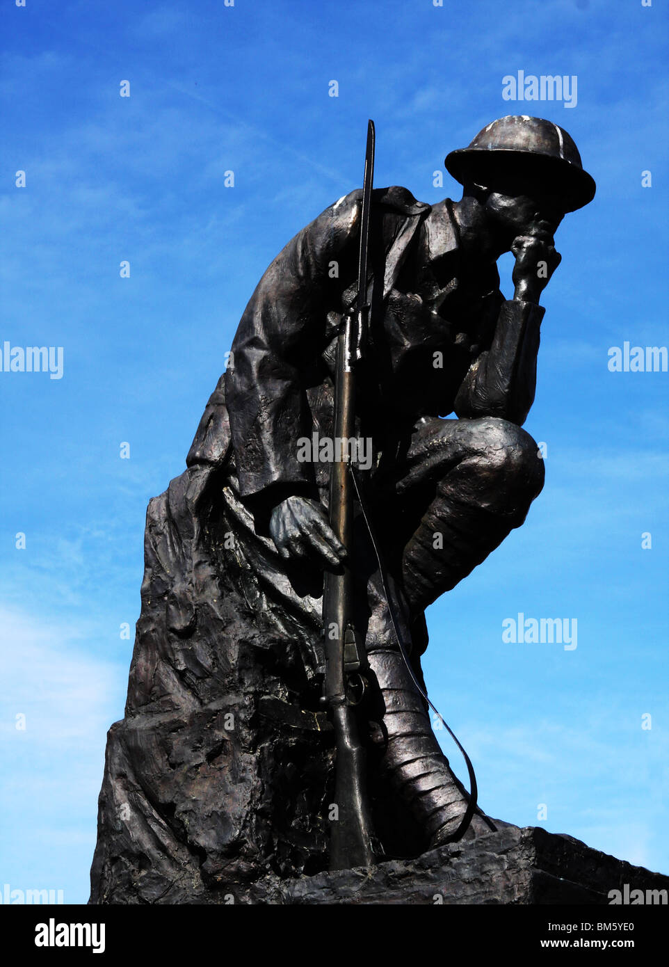 World War 1, memorial, market place, Huntingdon Cambridge, U.K. The ...