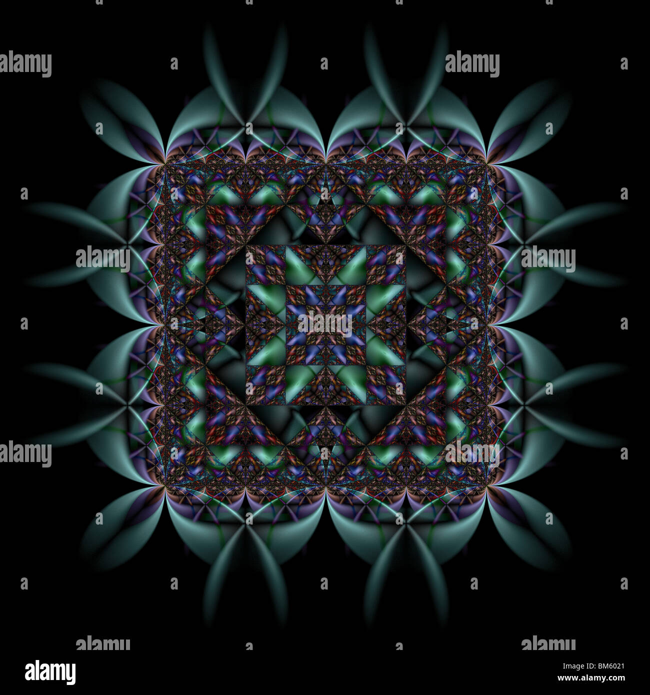 A pattern made using fractal design software Stock Photo - Alamy