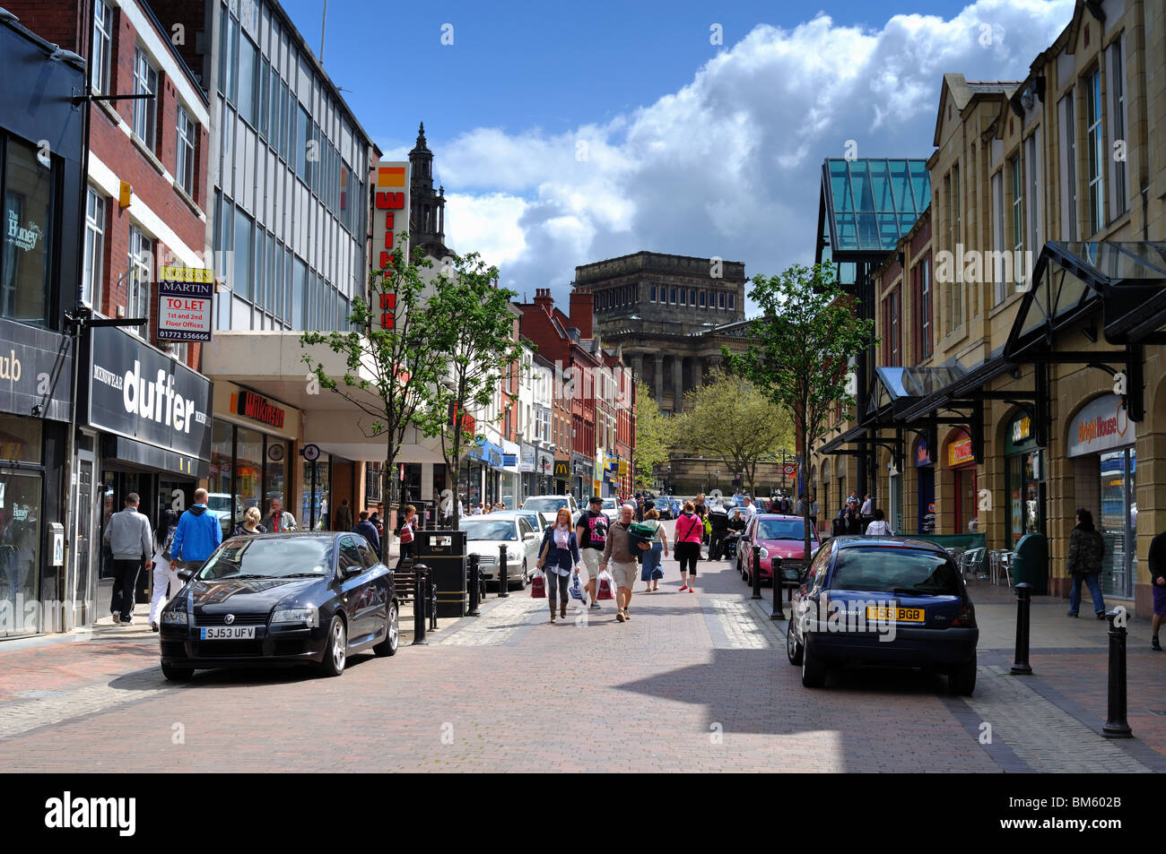 Friargate in Preston City Centre Stock Photo - Alamy