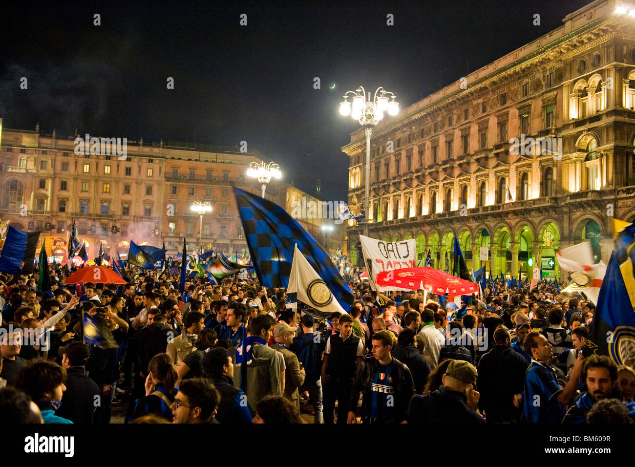 Scudetto celebration Inter, Duomo square, Milan, Italy, 16.05.2010 ...