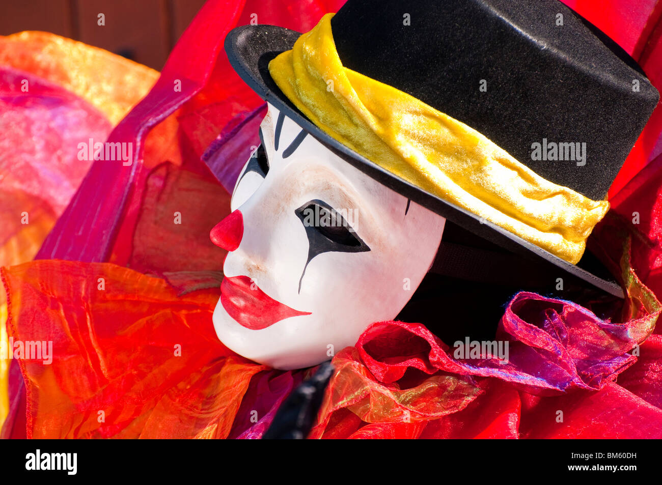 Clown at Venice Carnival, Italy Stock Photo - Alamy