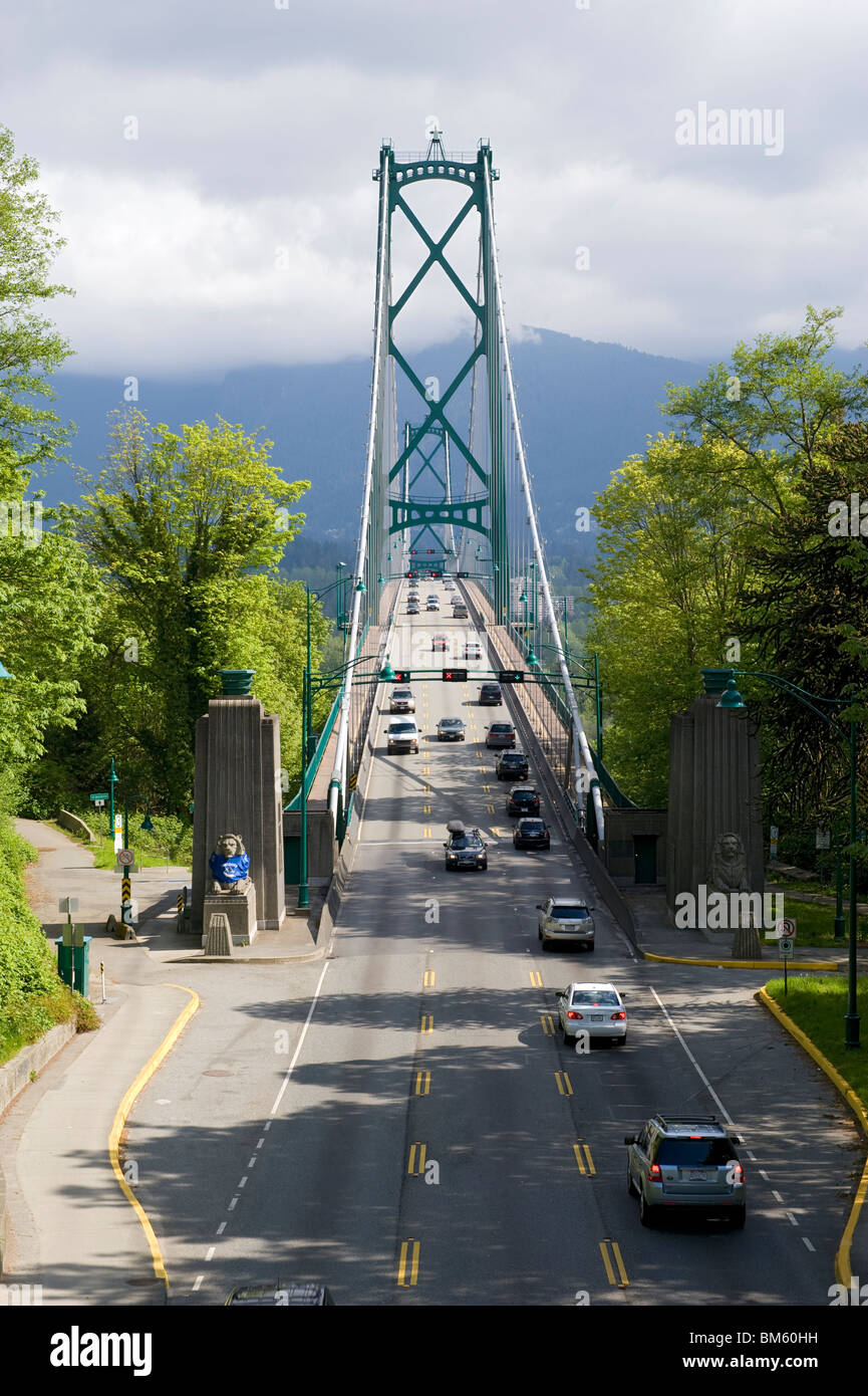 A view of the Lion's Gate Bridge from the road above near Prospect ...