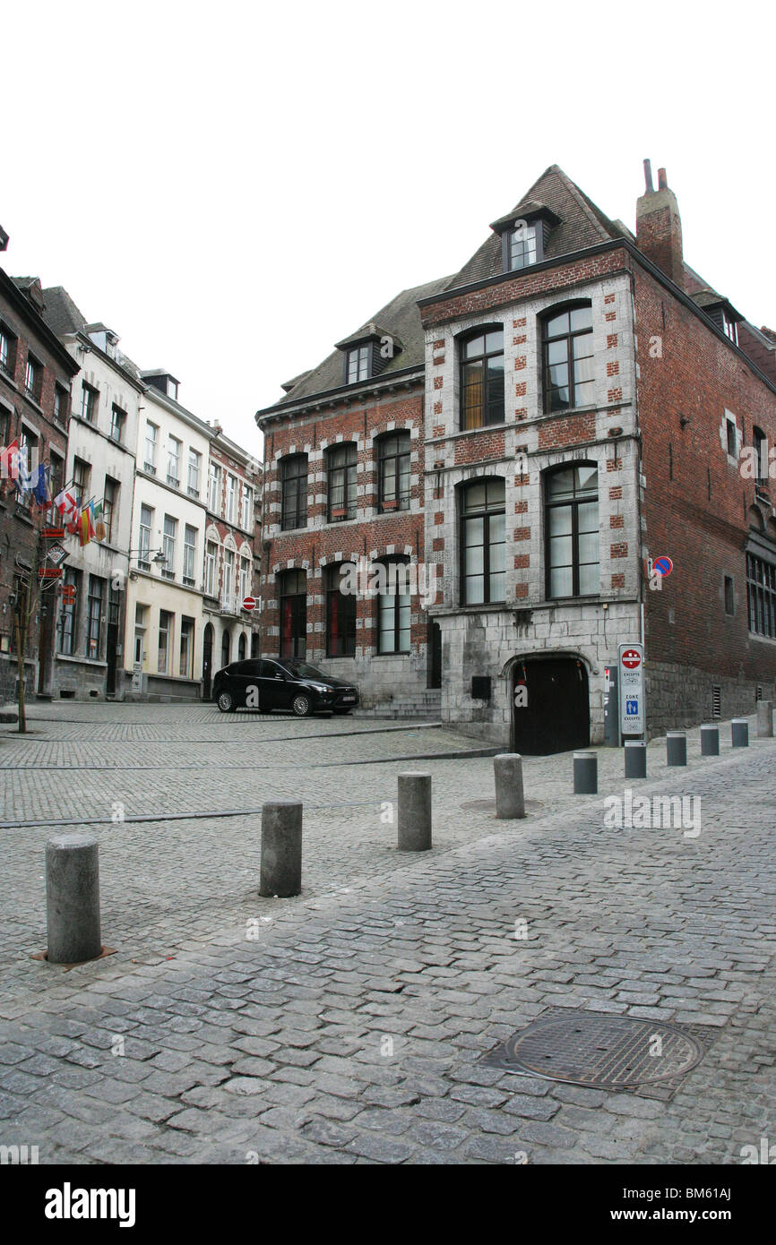 downtown Mons, Belgium. Europe Stock Photo - Alamy