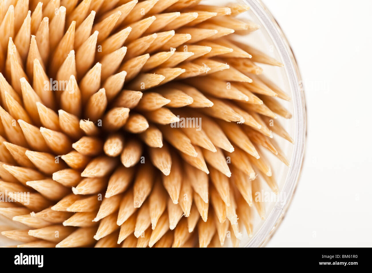 Toothpicks with white background close up shot Stock Photo - Alamy