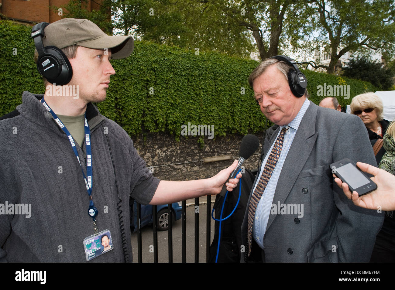 Ken Clarke speaking on the World at One, Radio 4 Stock Photo - Alamy