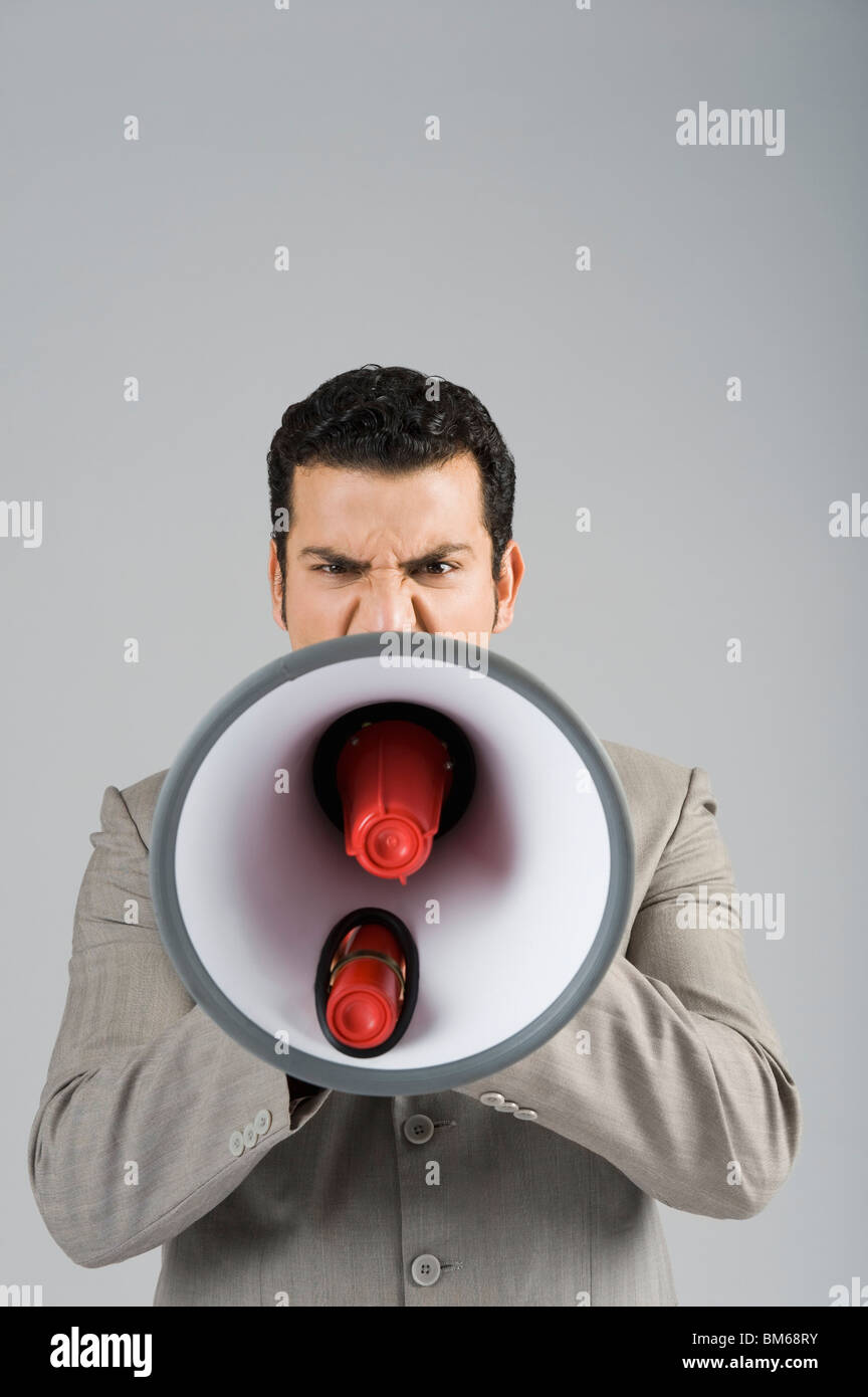 Angry office worker shouting hi-res stock photography and images - Alamy