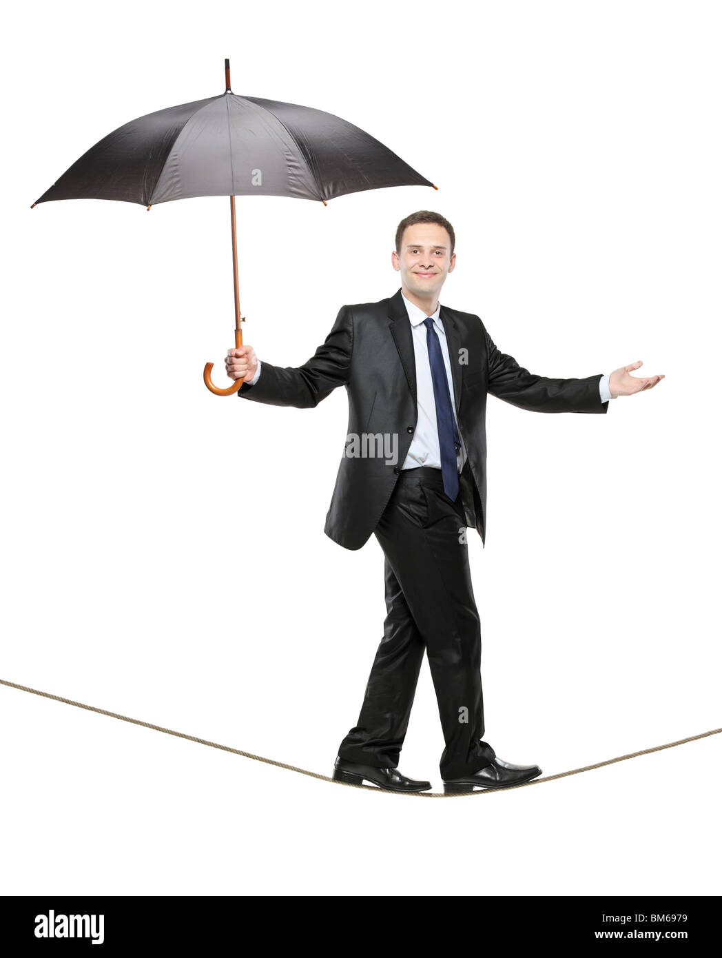 Adult walking tight rope hi-res stock photography and images - Alamy