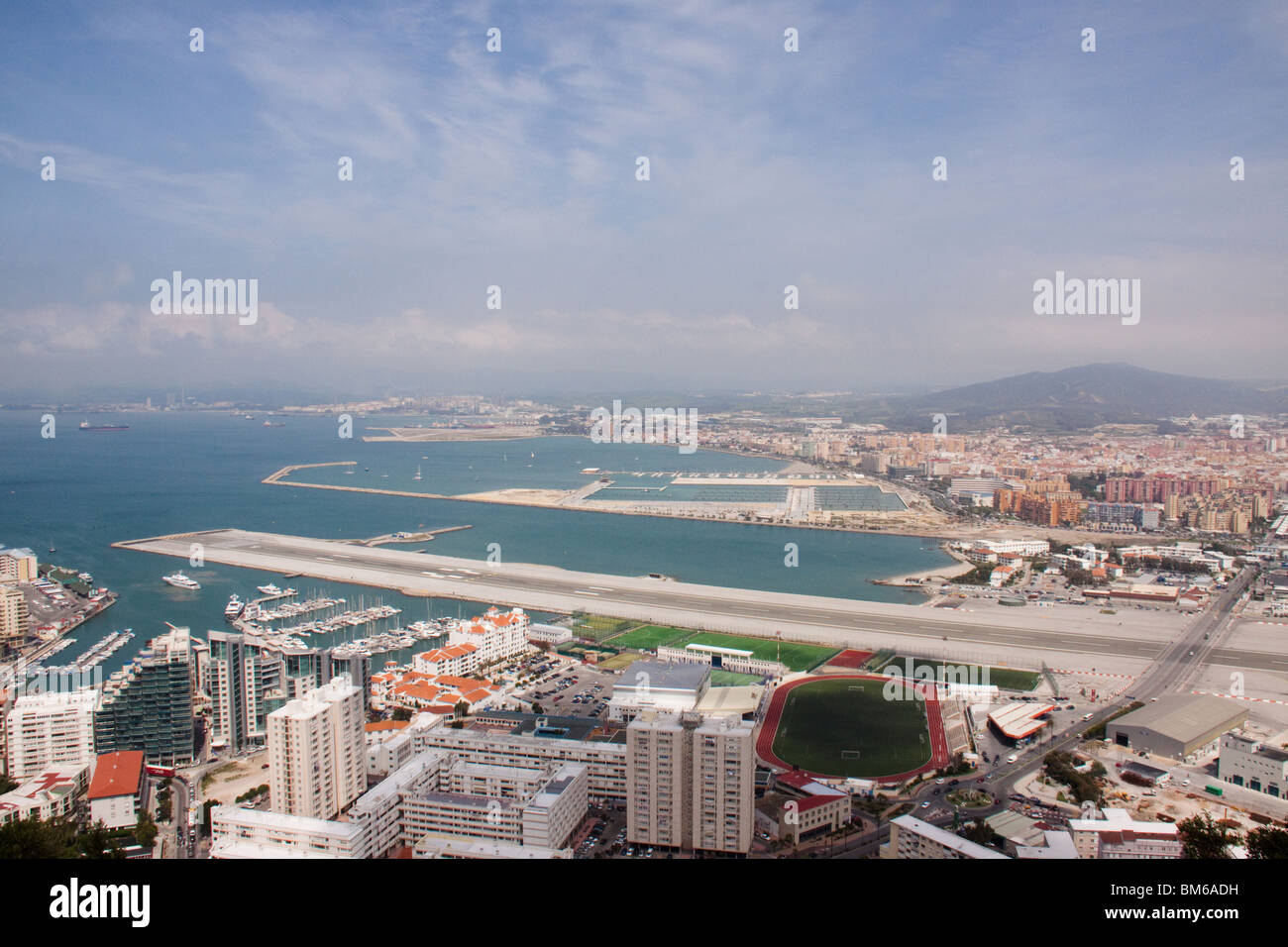 A view of the docks of Gibraltar Stock Photo - Alamy