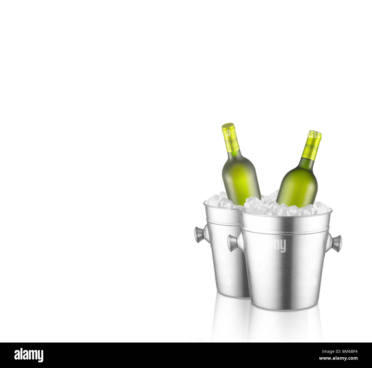 Silver wine buckets Cut Out Stock Images & Pictures - Alamy