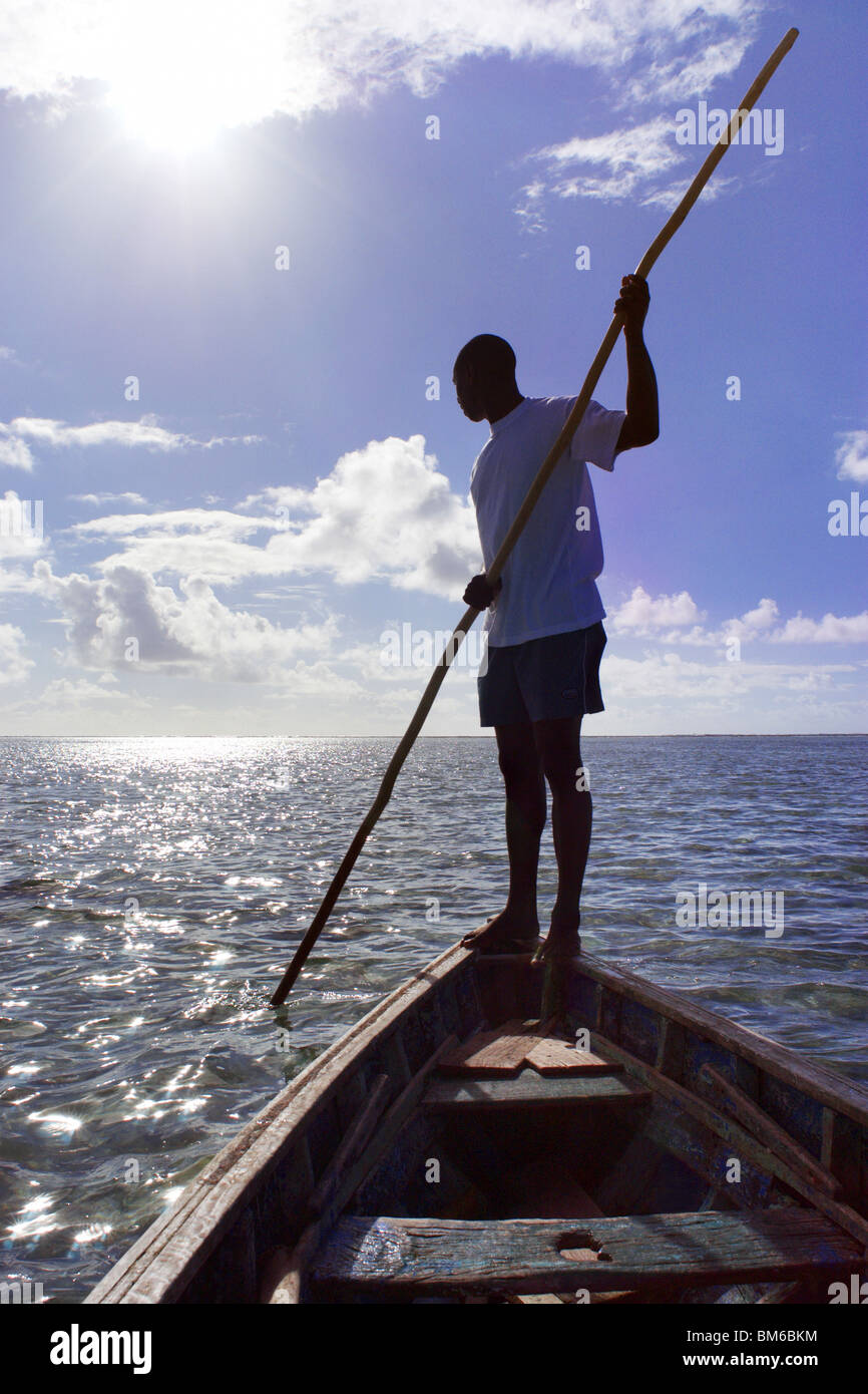 fisherman in his boat Stock Photo - Alamy