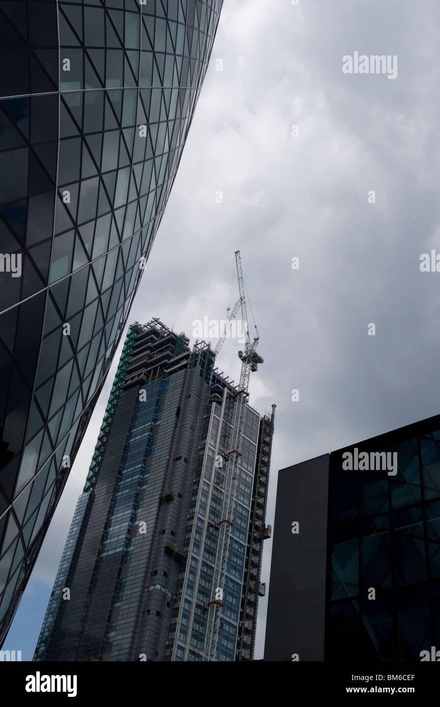 30 St Mary Axe, Widely known as the Gherkin, 180m tall it is the second ...