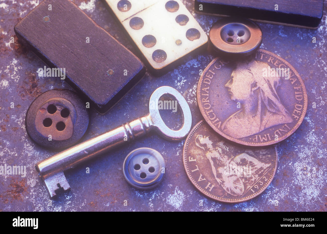 Old british coins hi-res stock photography and images - Alamy