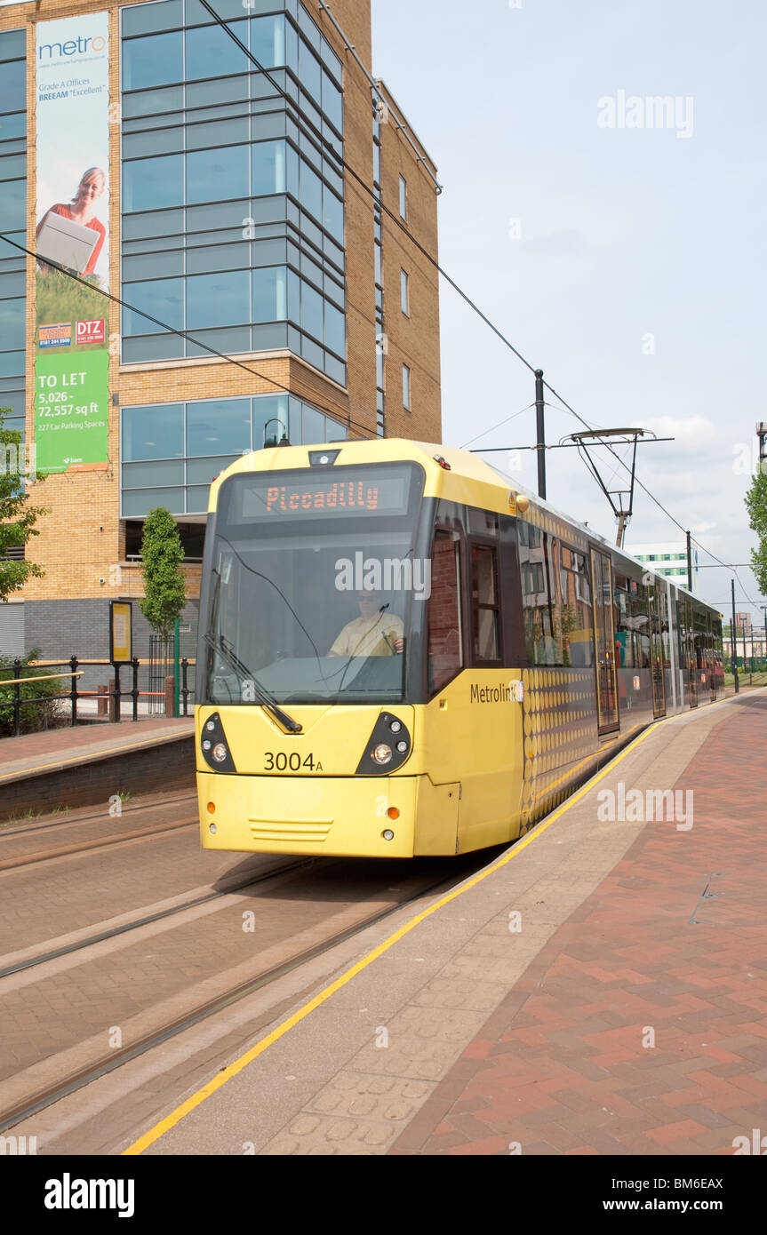 Metrolink tram rail line hi-res stock photography and images - Alamy