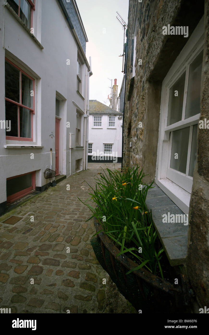 St Ives Cornwall UK Cobble Street Stock Photo - Alamy