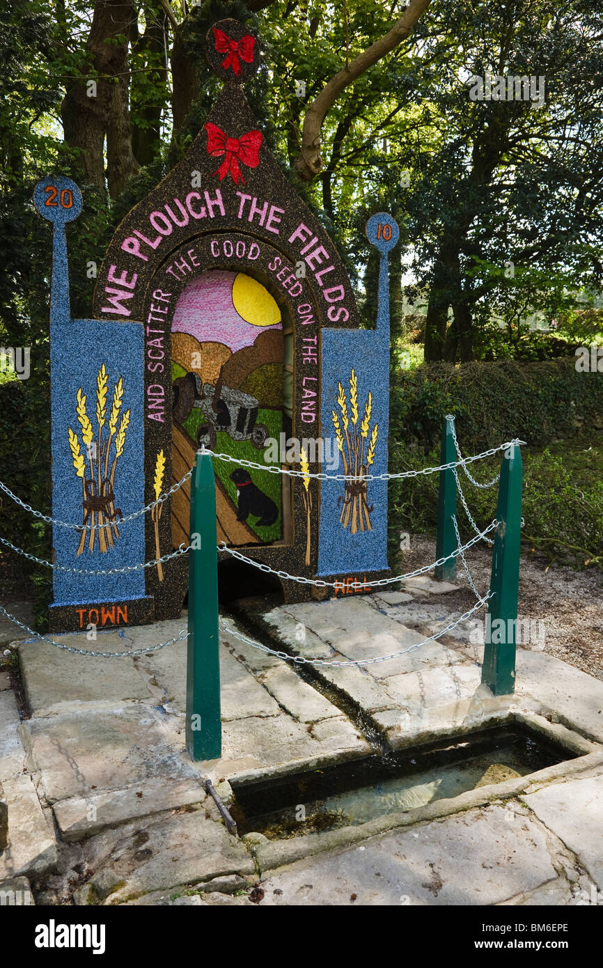 Well Dressing, Tissington, (the Town Well 2010), Peak District National ...
