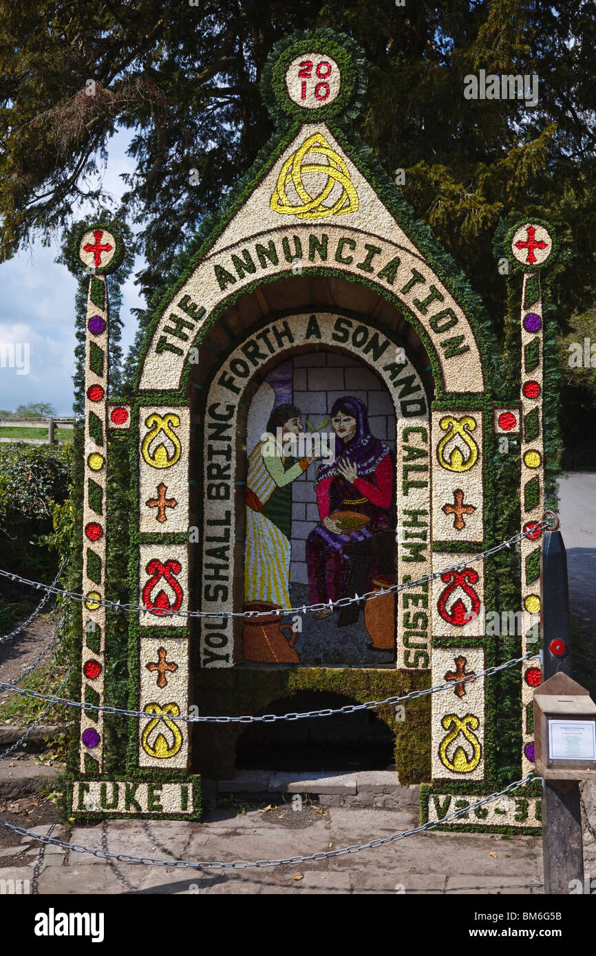Well Dressing, Tissington, (The Yew Tree Well 2010), Peak District ...