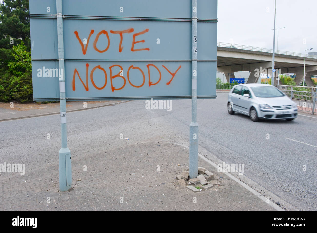 Political graffiti uk hi-res stock photography and images - Alamy