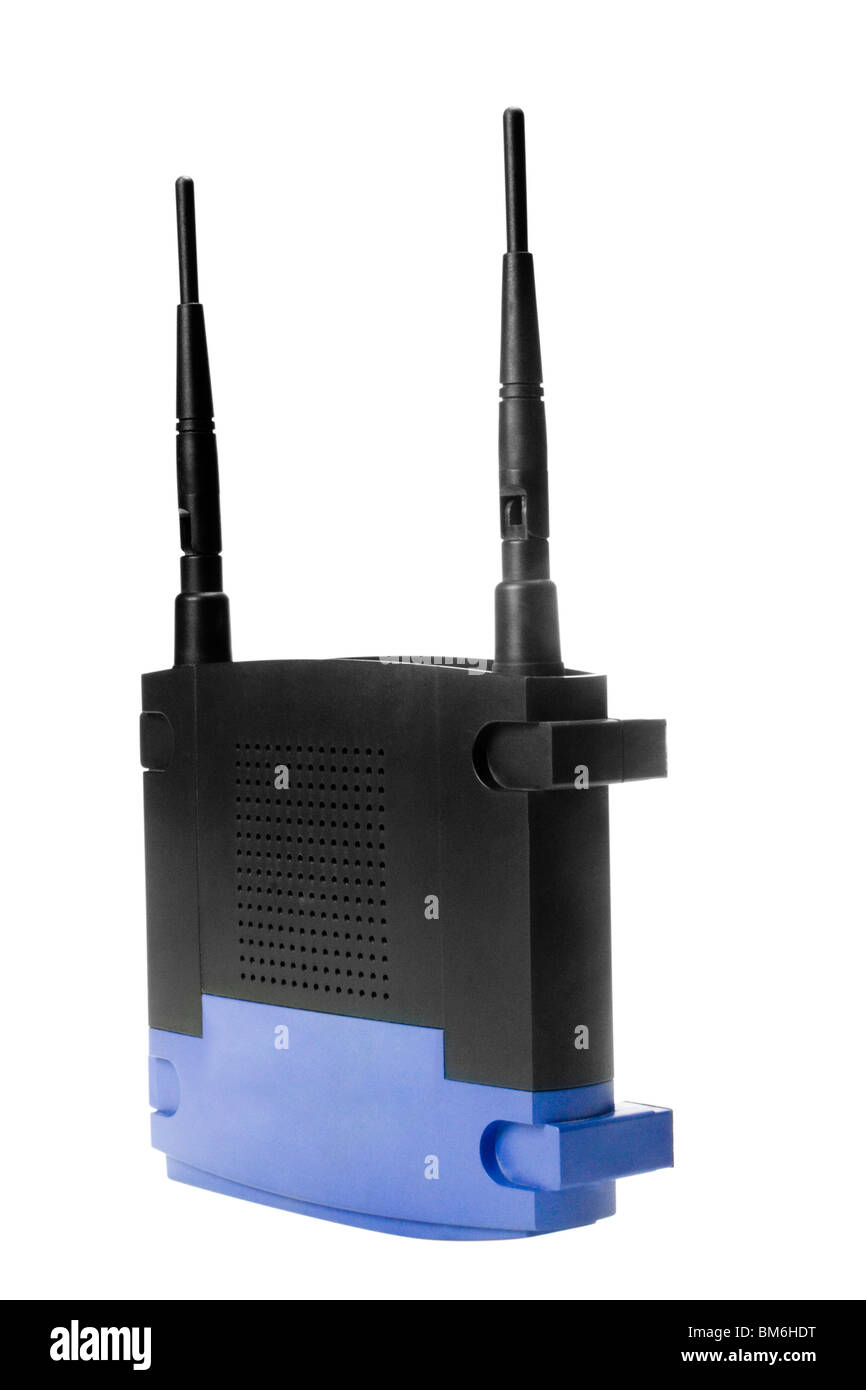 Close-up of a wireless modem Stock Photo - Alamy