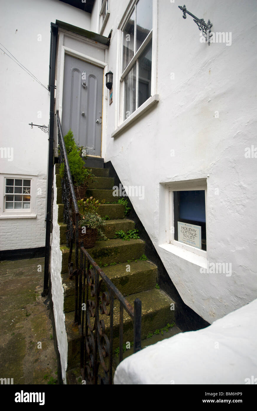 St Ives Cornwall UK Street Steps Stock Photo - Alamy