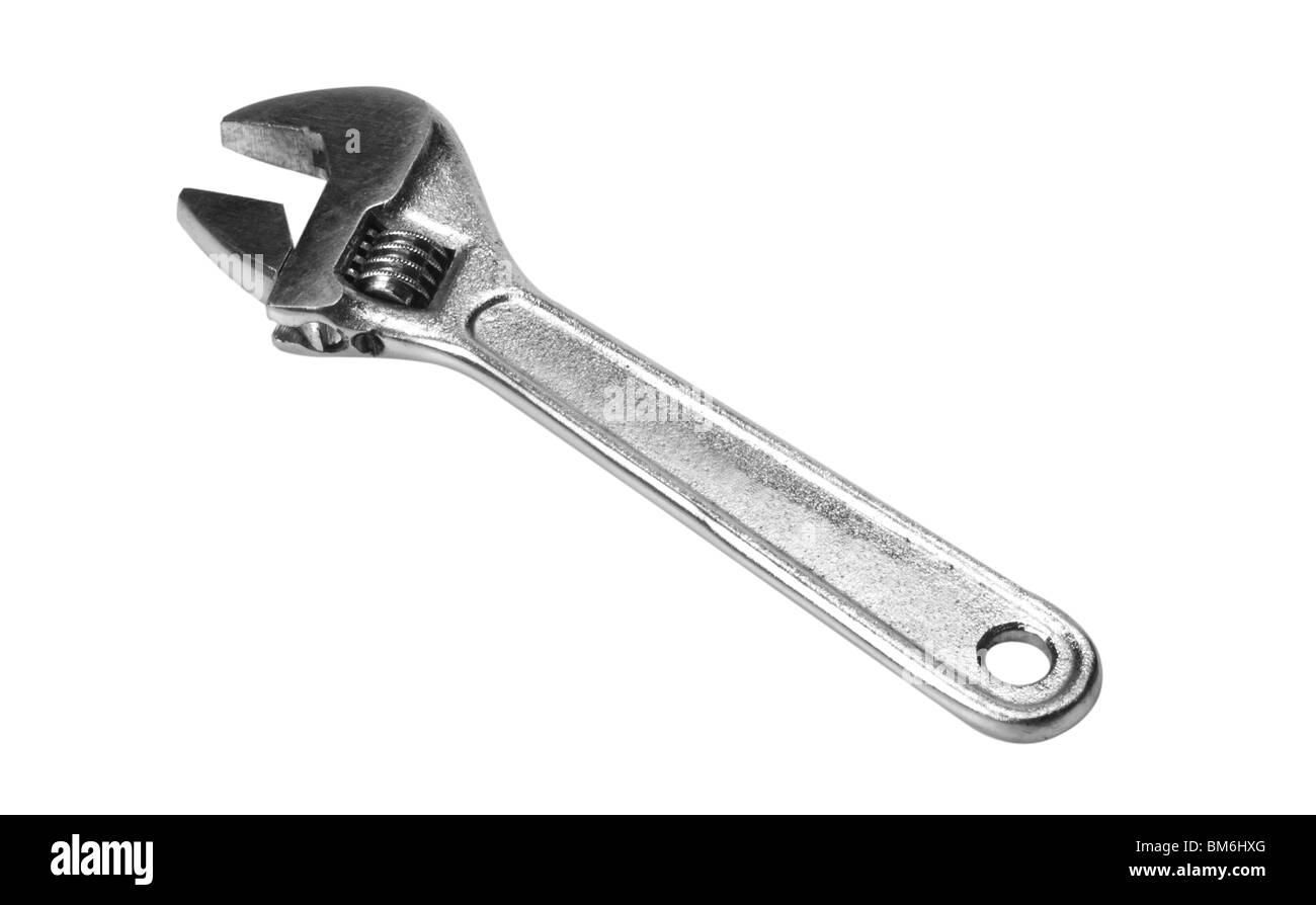 Close-up of an adjustable wrench Stock Photo - Alamy