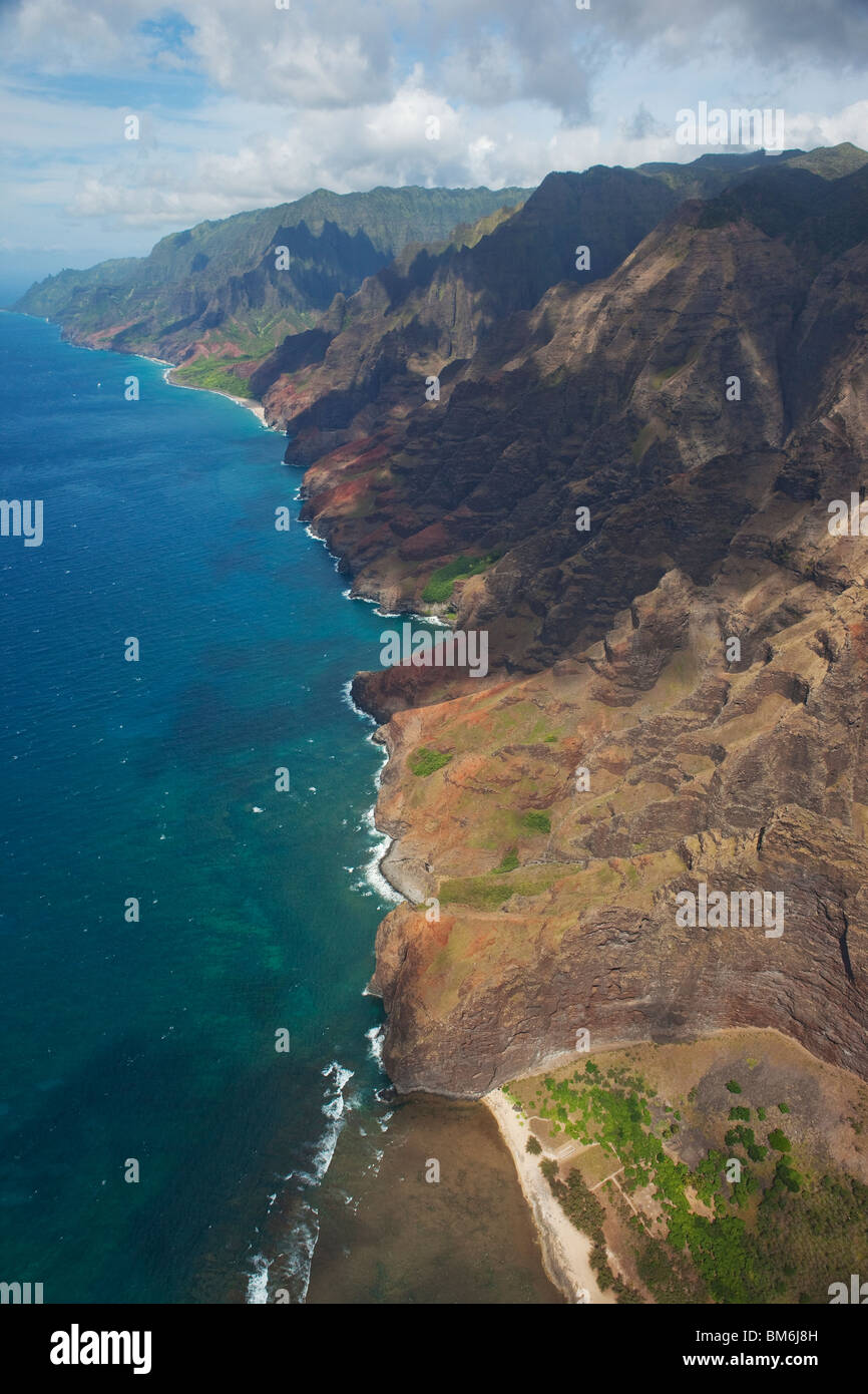 island coast view from helicopter Stock Photo - Alamy