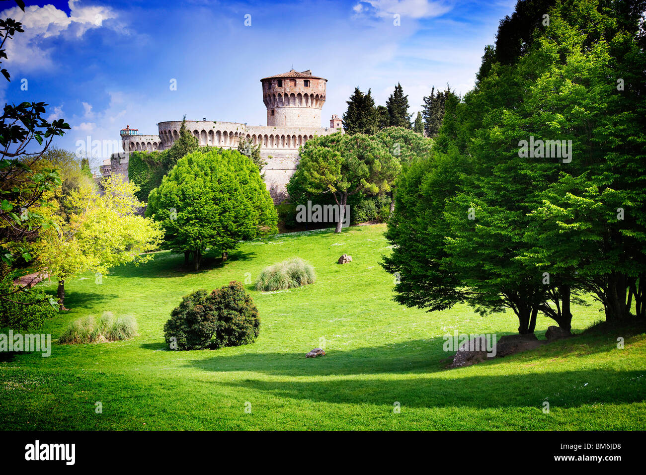 Medieval castle in charming countryside, Tuscany, Italy Stock Photo - Alamy