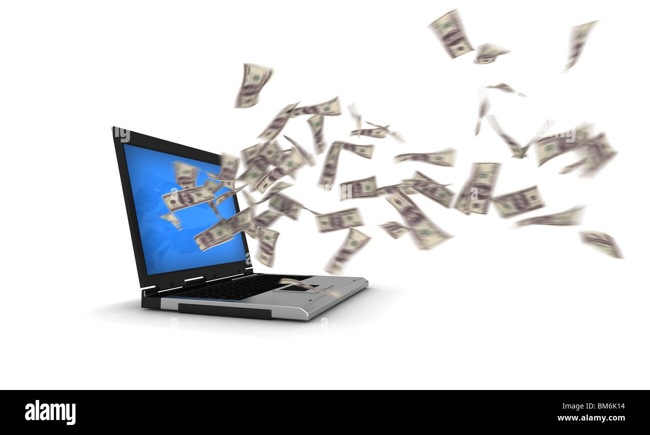 Internet Money - 100 Dollar Bills Stock Photo - Alamy