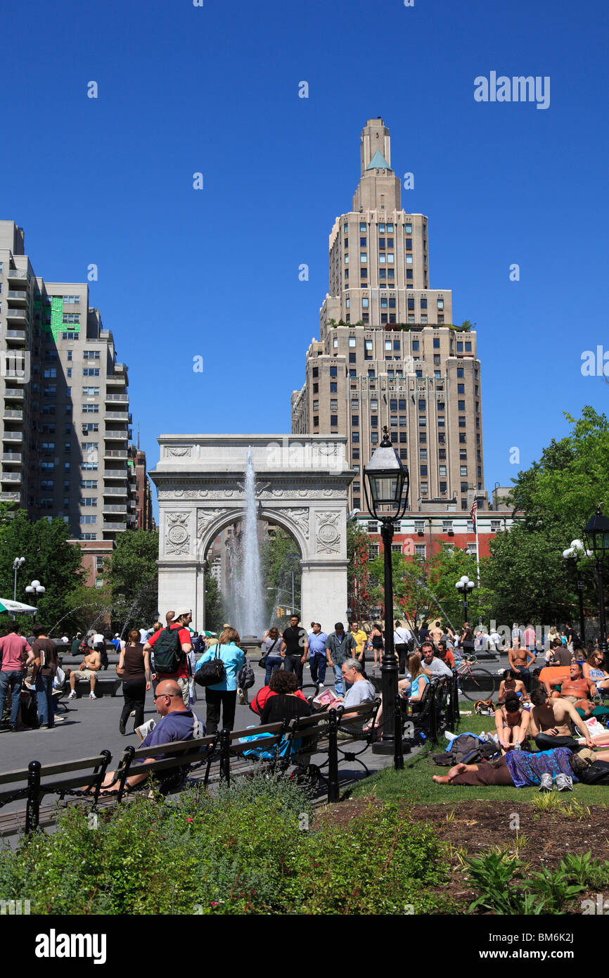 Washington Square Park, Washington Square Arch, Greenwich Village, West ...