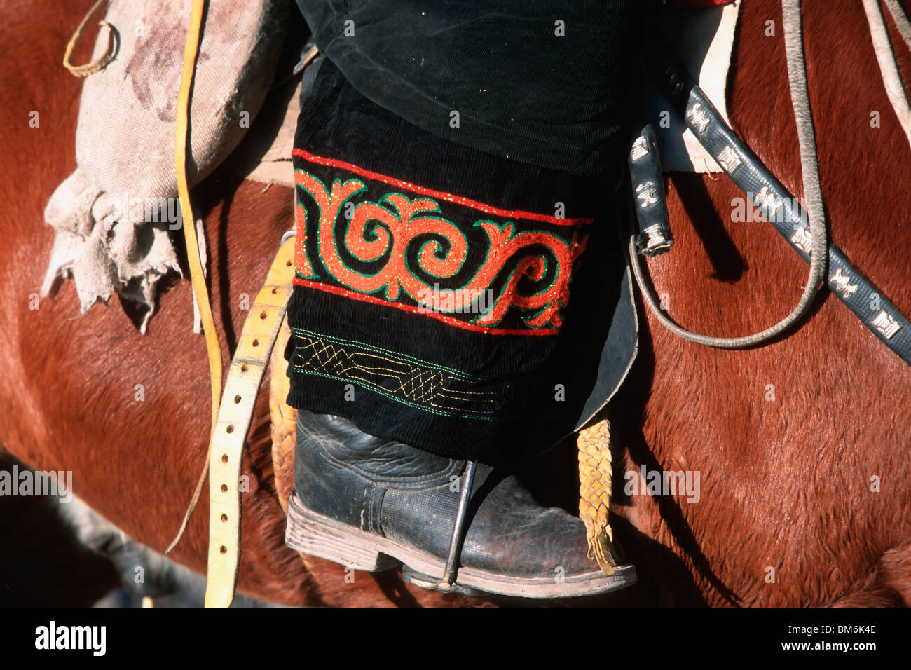 Kazakh garment, Golden Eagle Festival, Bayan Ölgii, Altai Mountains ...