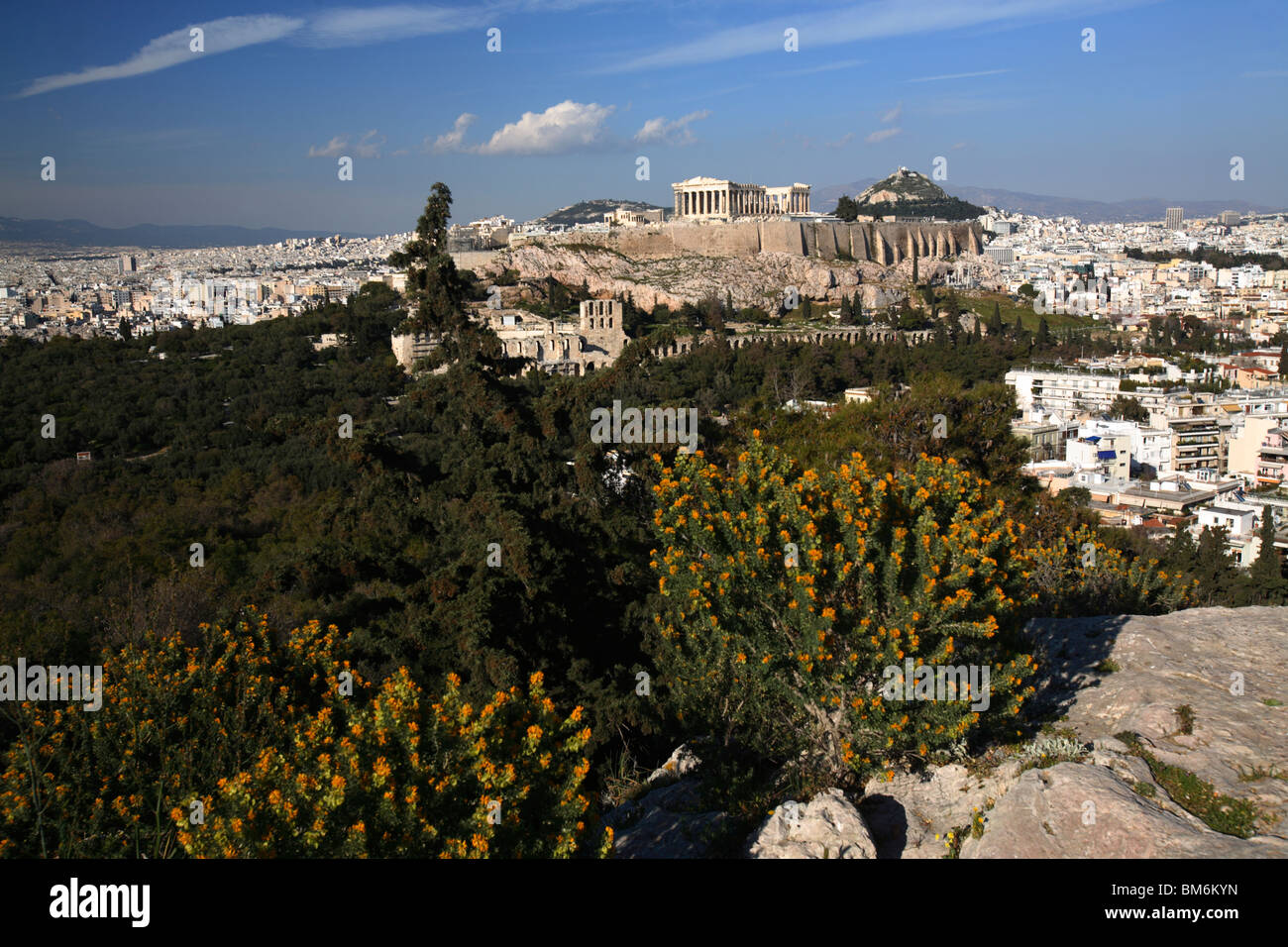 The Parthenon, the Acropolis and Athens city, Greece Stock Photo - Alamy