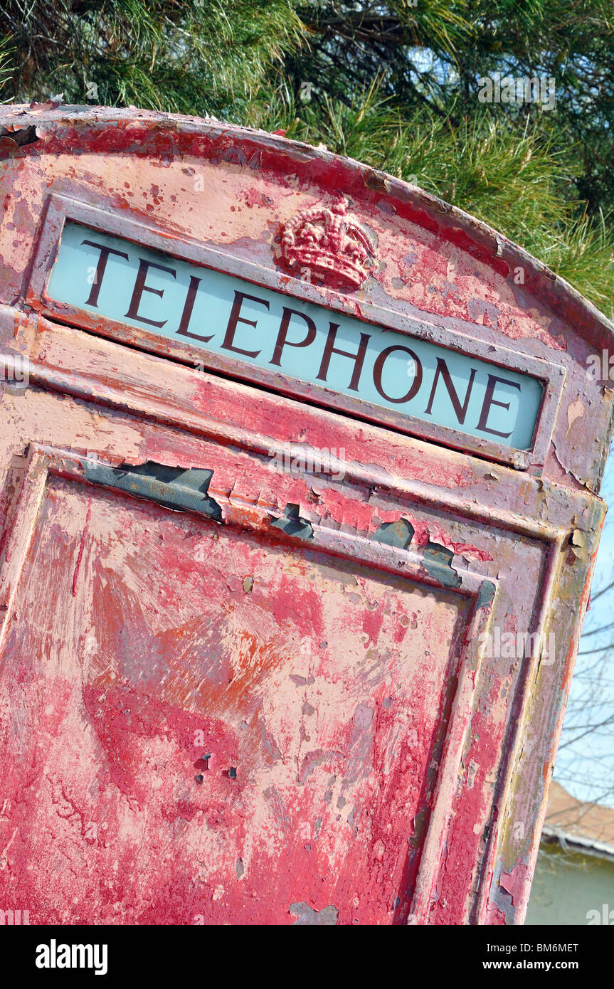 Old telephone box Stock Photo - Alamy