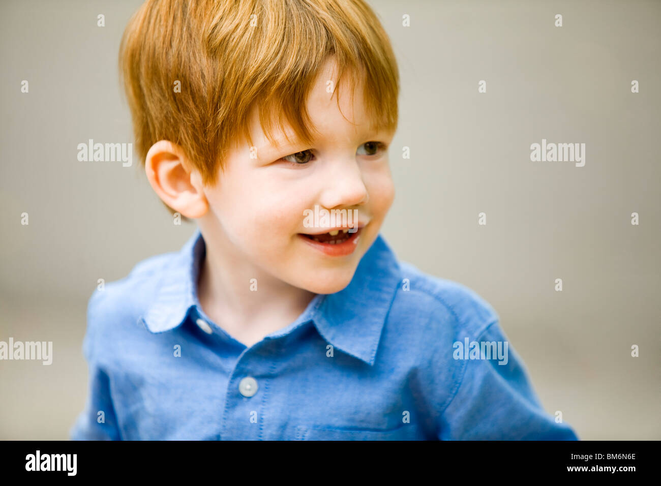 Portrait Of A Boy Stock Photo - Alamy
