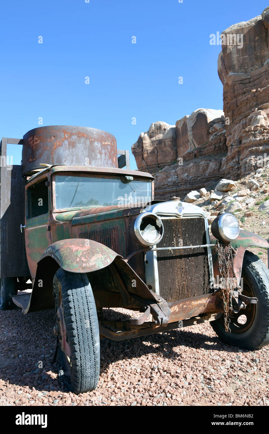Old rusted Chevrolet truck in Bluff, Utah, USA Stock Photo - Alamy