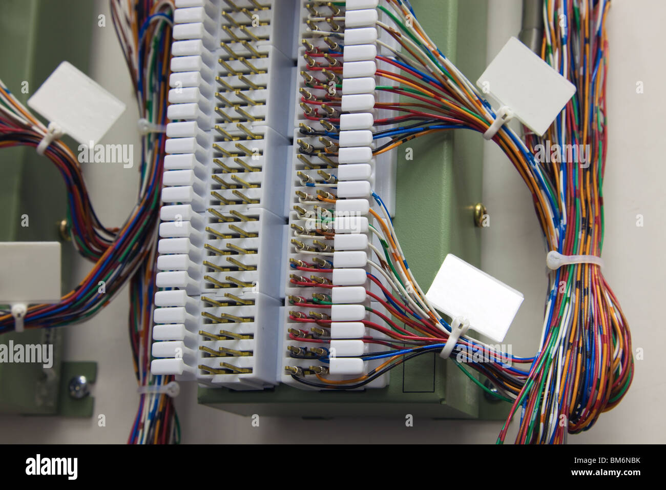 Telco terminal on the wall Stock Photo - Alamy