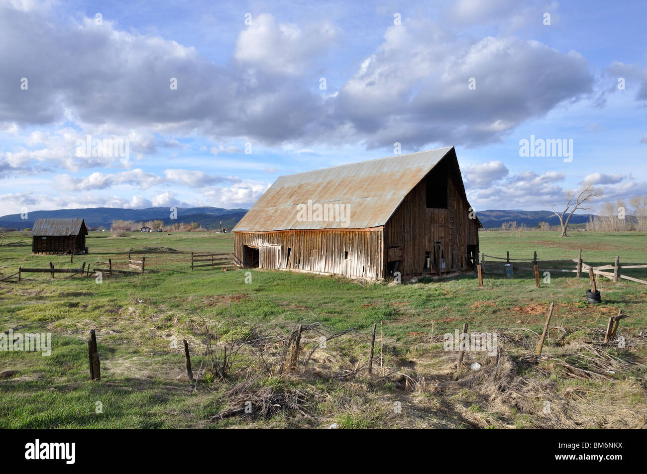 Old barn, Colorado landscape, USA Stock Photo - Alamy