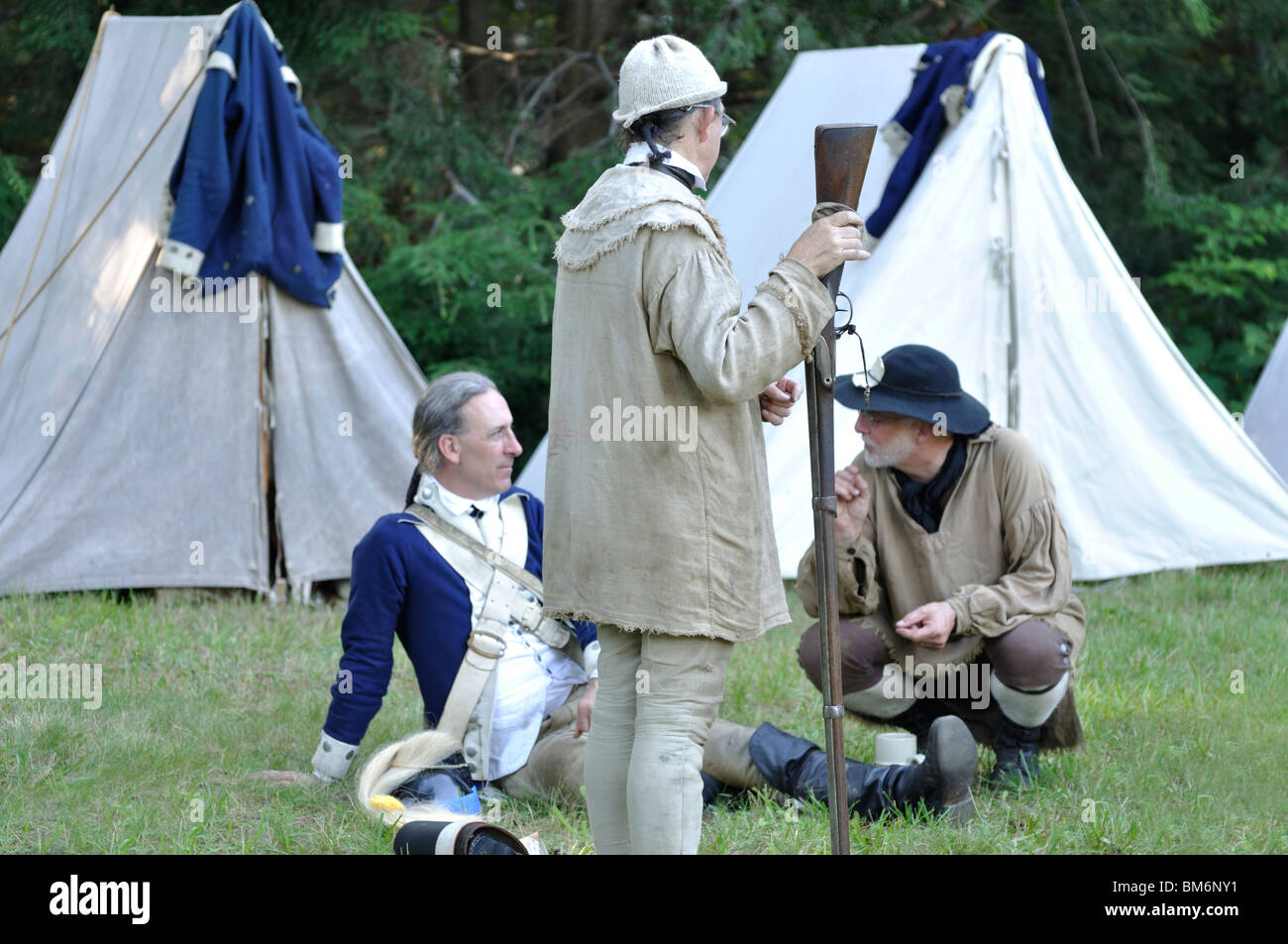 American Revolutionary War era (1770's) re-enactment, Sturbridge ...