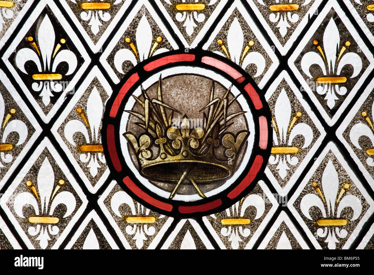 Stained Glass Window Detail Stock Photo - Alamy