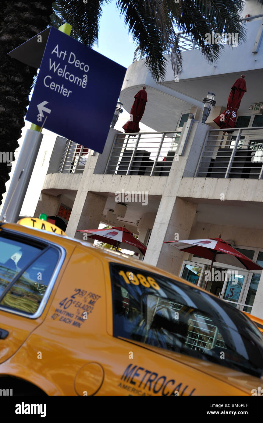 Miami beach florida taxi cab hi-res stock photography and images - Alamy