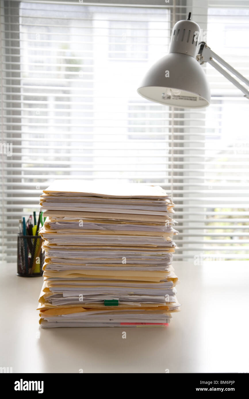 Office and File Stack for background Stock Photo - Alamy