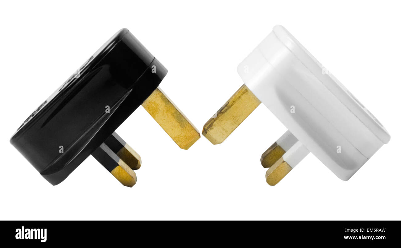 Two plugs of connection Cut Out Stock Images & Pictures - Alamy