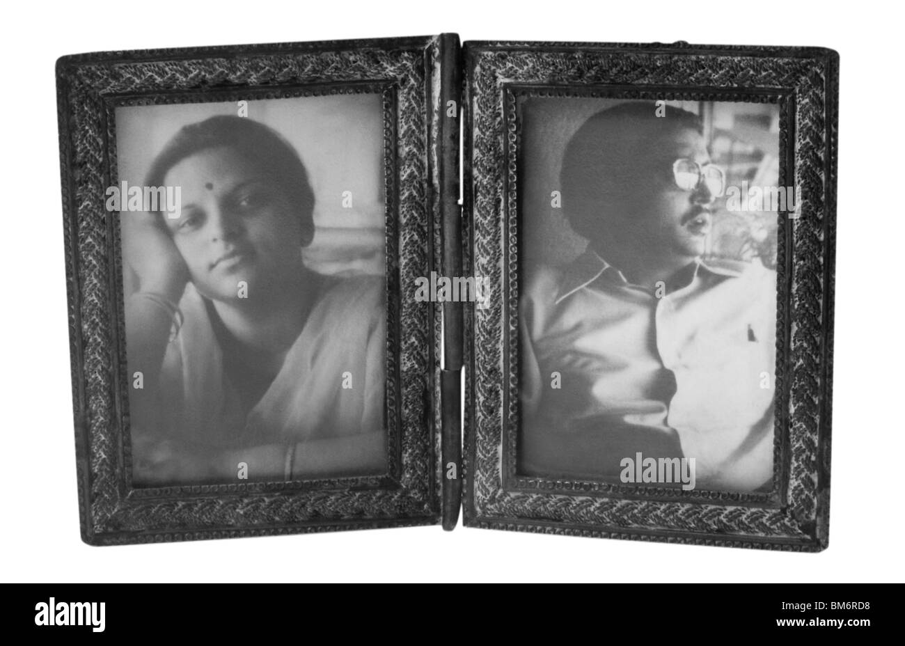 Couple in picture frames Stock Photo - Alamy