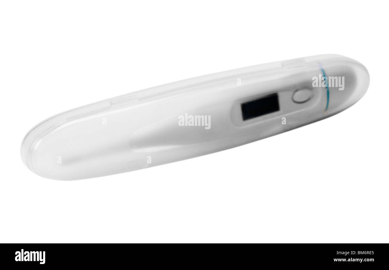 Close-up of a digital thermometer in a case Stock Photo - Alamy