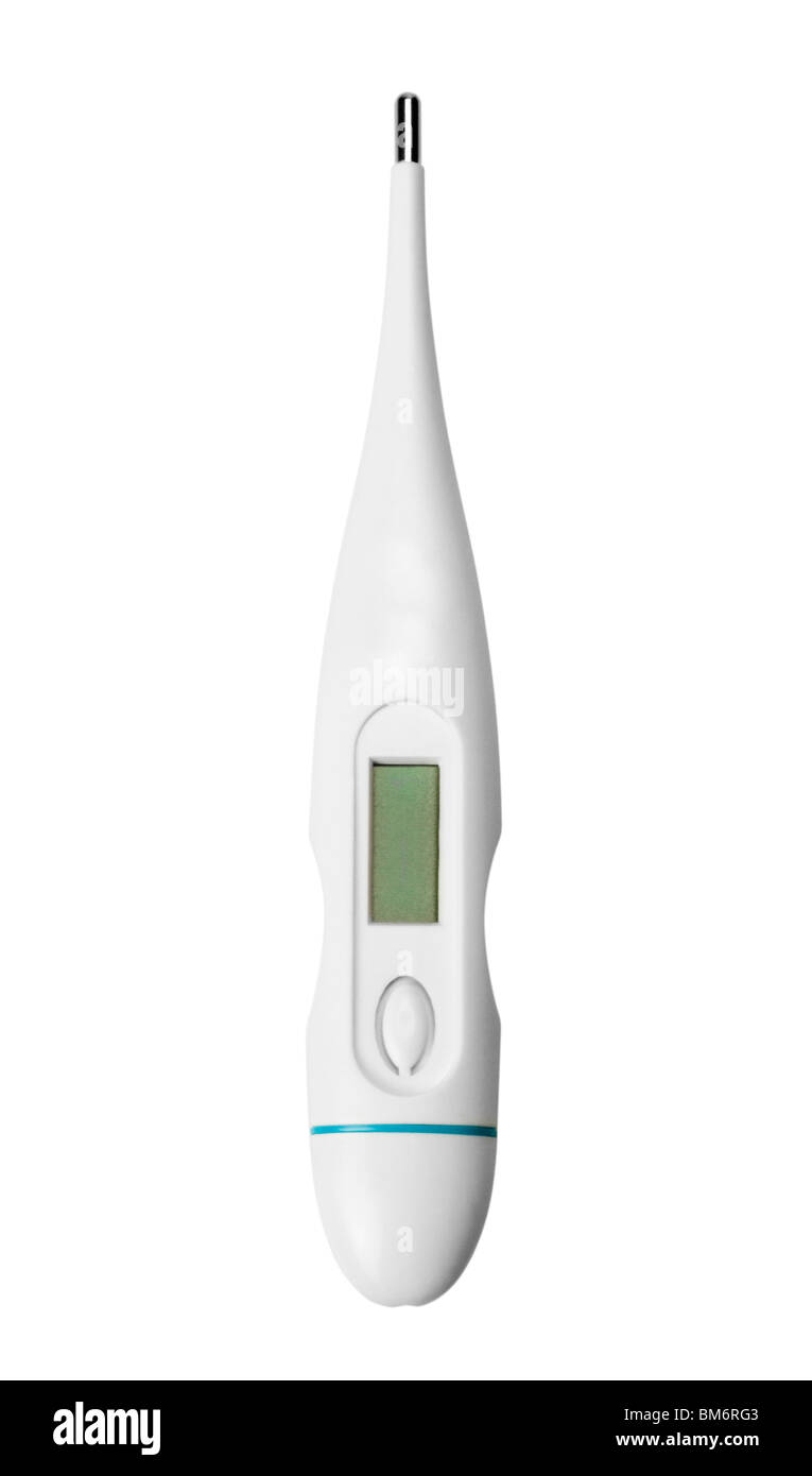 Close up shot digital thermometer Cut Out Stock Images & Pictures - Alamy