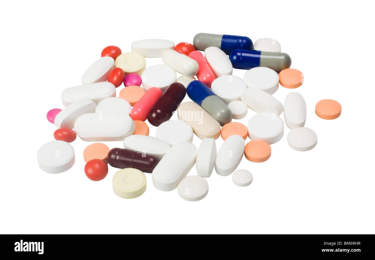 Pill capsule variety on Cut Out Stock Images & Pictures - Alamy