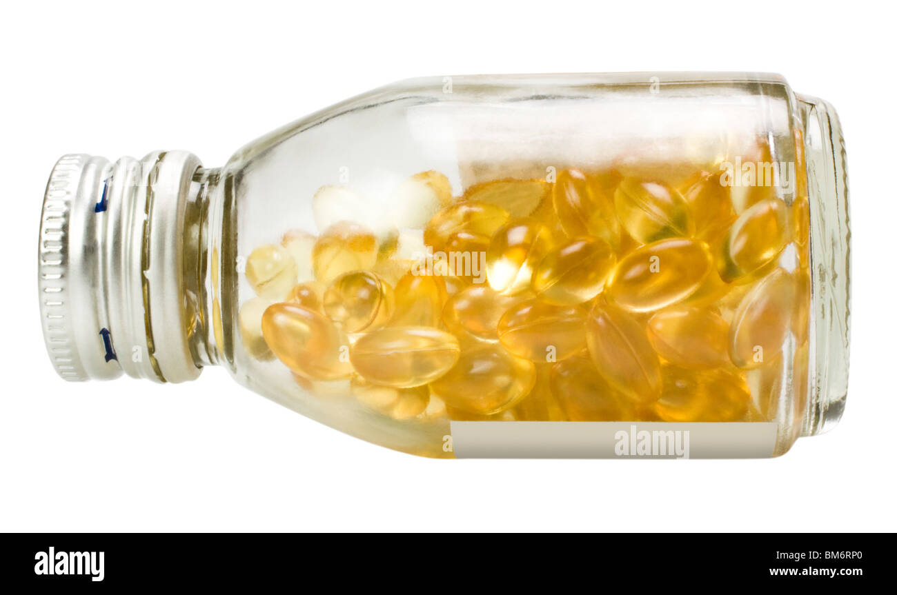 Medicine bottle white safety Cut Out Stock Images & Pictures - Alamy