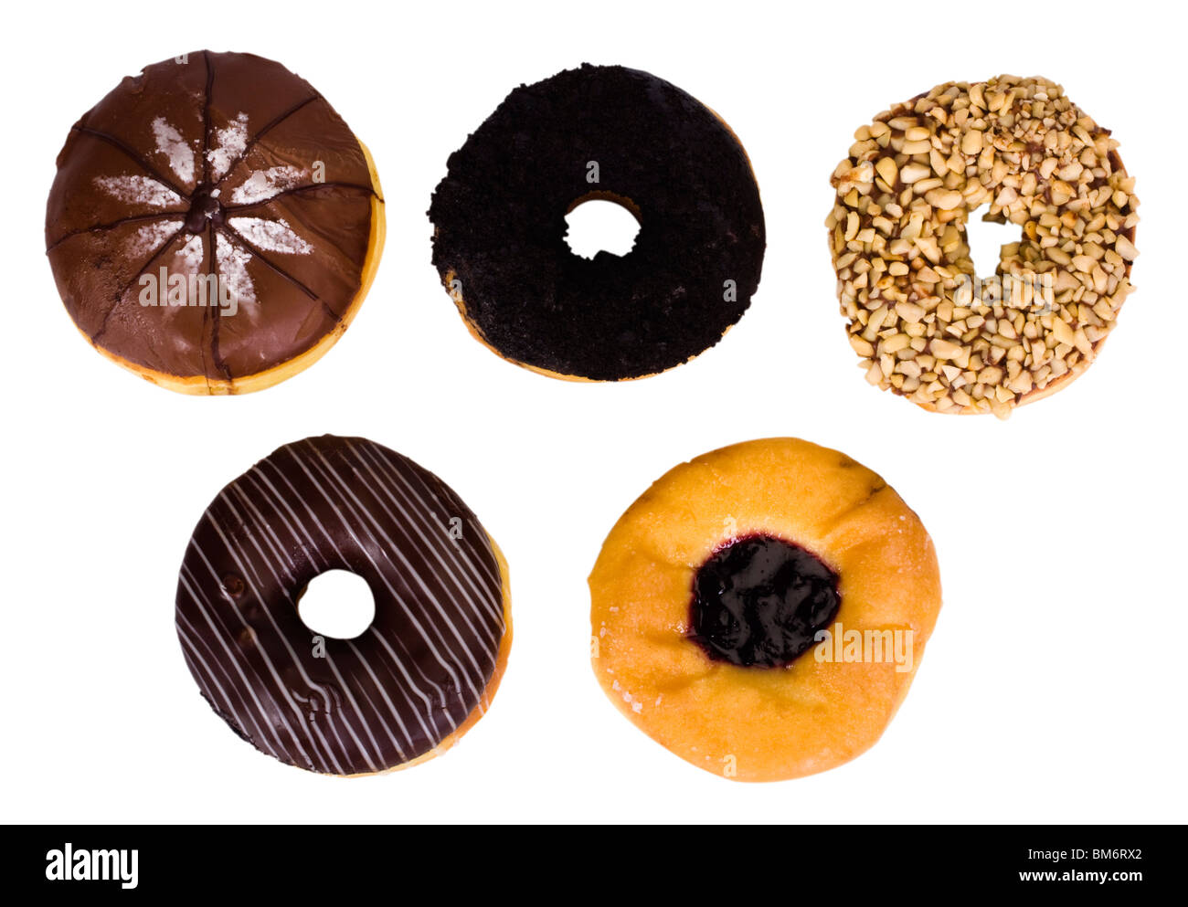 Five donuts Cut Out Stock Images & Pictures - Alamy