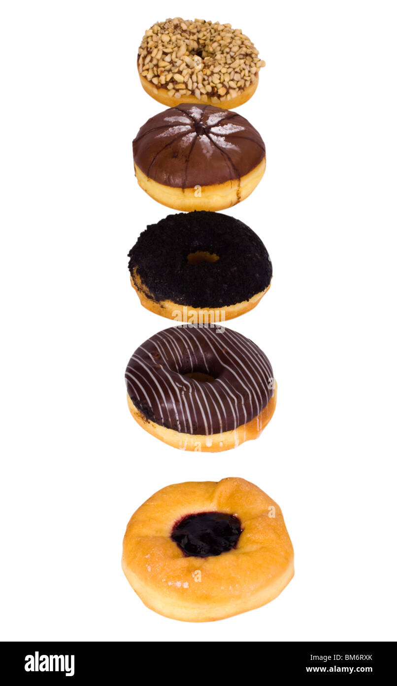Five donuts Cut Out Stock Images & Pictures - Alamy