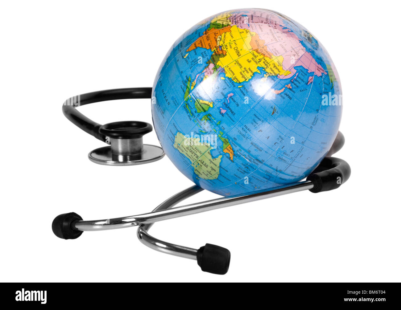 World globe with stethoscope isolated Cut Out Stock Images & Pictures ...