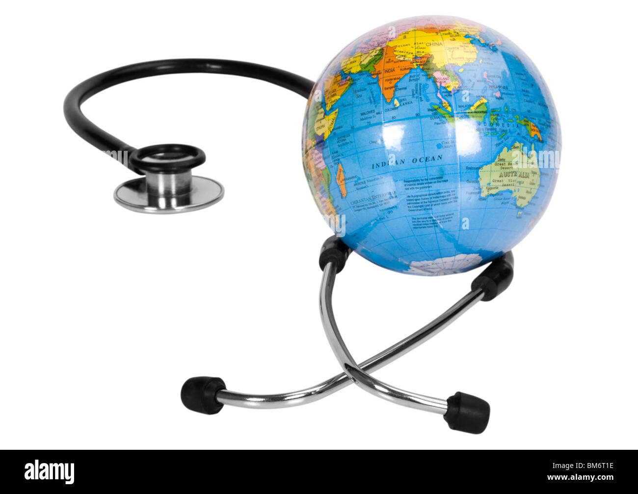 World globe with stethoscope isolated hi-res stock photography and ...