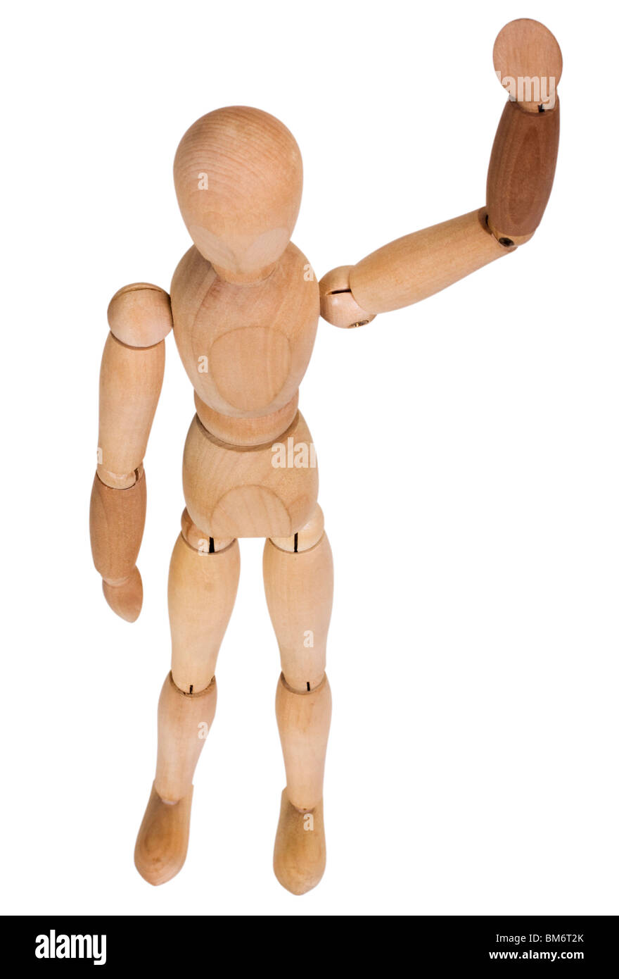Close-up of an artist's figure with hand raised Stock Photo - Alamy